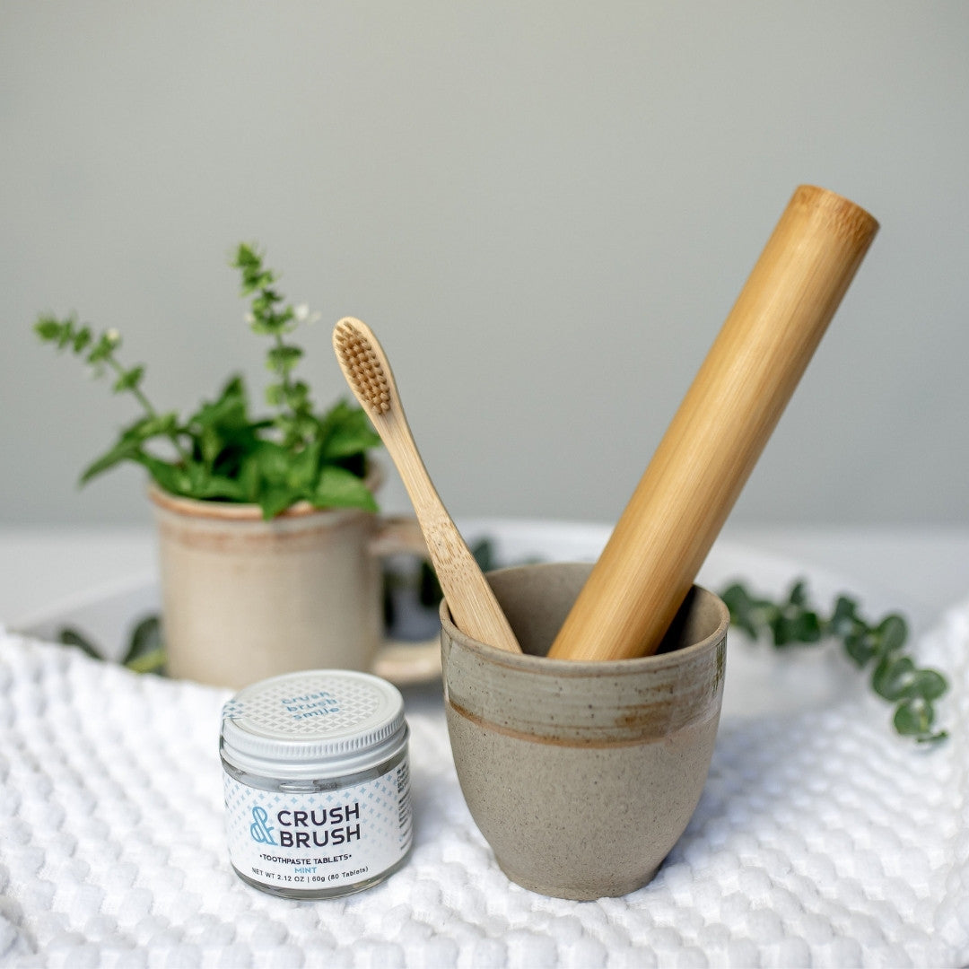 Bamboo Toothbrushes | 10 Pack + Plastic-Free Packaging – Zero Waste Cartel