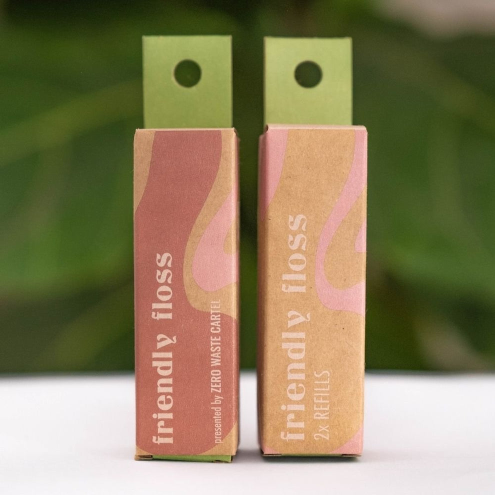 Friendly Floss - Bamboo Floss with Activated Charcoal – Zero Waste Cartel